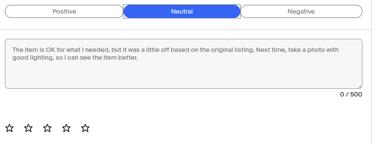 Ebay insisting on writing a comment. - The eBay Community